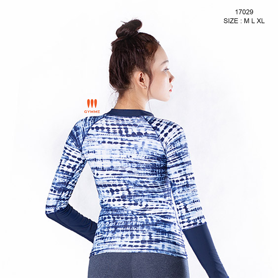 Áo bơi tay dài sọc ngang_17029 - Gymme Shop